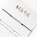 BESTIE Morse Code Bracelet Sterling Silver Bracelet Best - Etsy