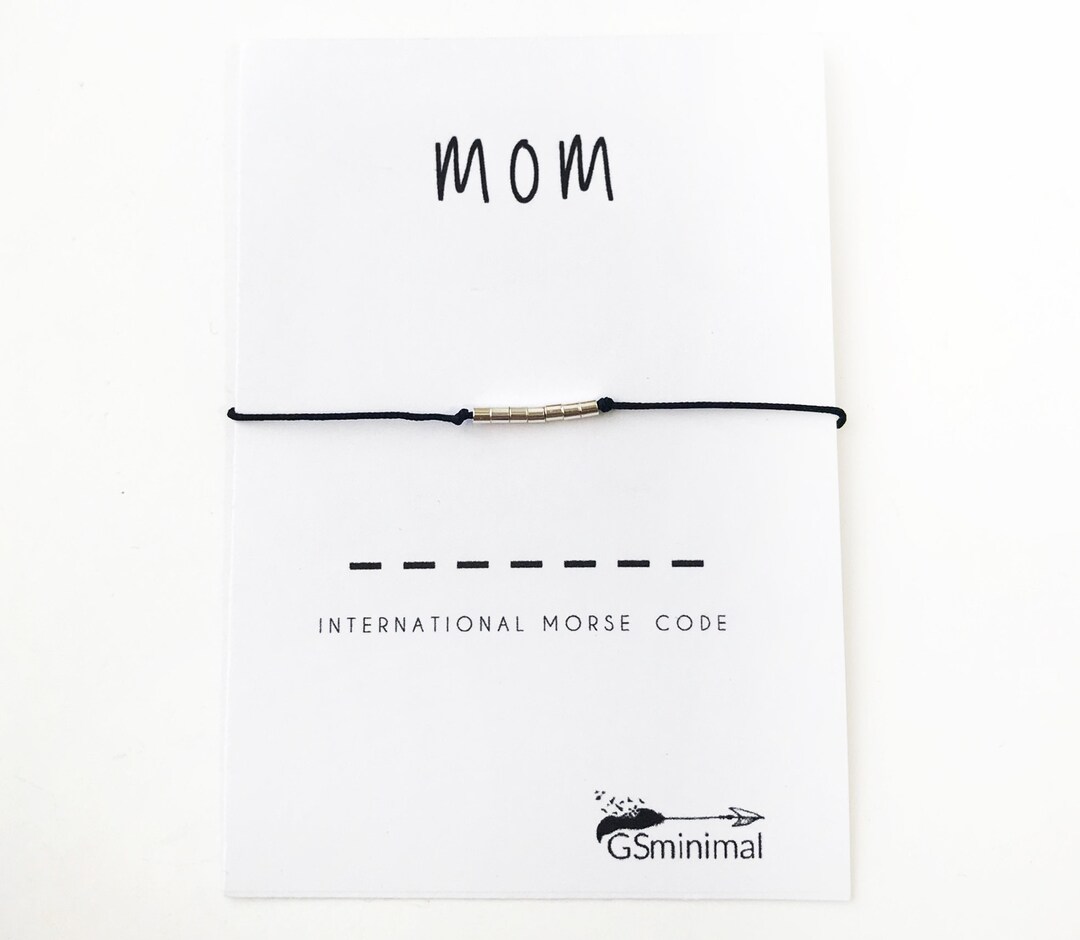 Mom Morse Code Bracelet, Mother Gift Bracelet, Mother Morse Code ...