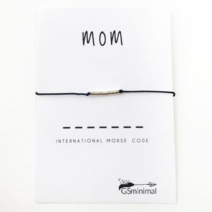 Mom Morse Code Bracelet, Mother Gift Bracelet, Mother Morse Code ...