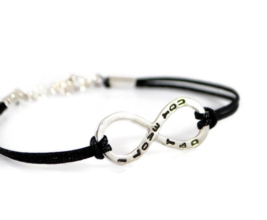 Sterling Silver Infinity Bracelet, Infinity Name Bracelet, Personalized ...