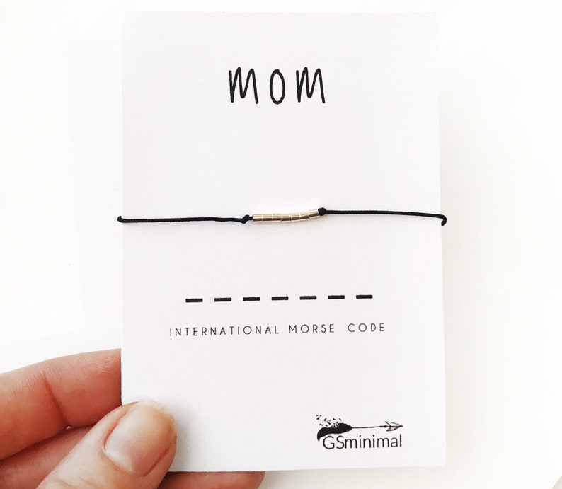 Mom Morse Code Bracelet Mother Gift Bracelet Mother Morse | Etsy