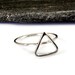 Element Ring. Sterling Silver Ring. Four Elements. Triangle Ring ...