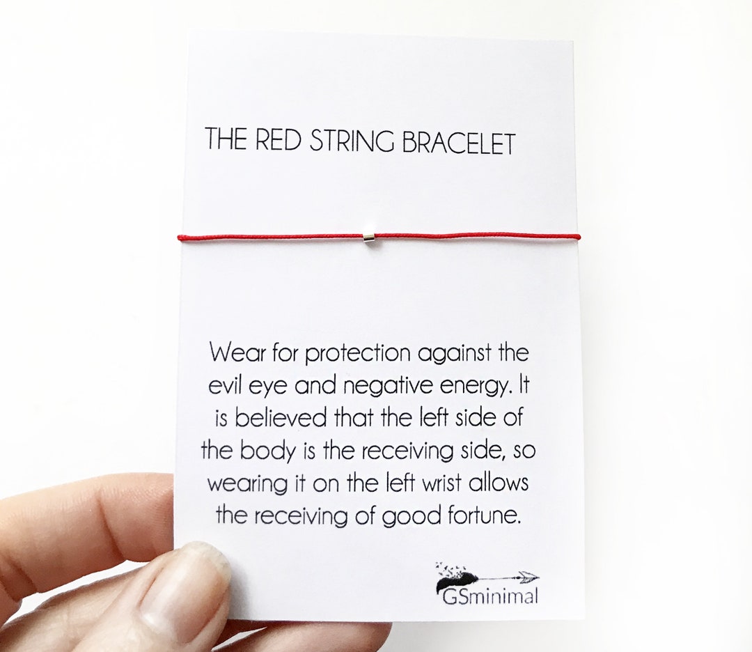 Red String Bracelet, 2mm Tube, Kabbalah Bracelet, Red Thread, Buddhist ...