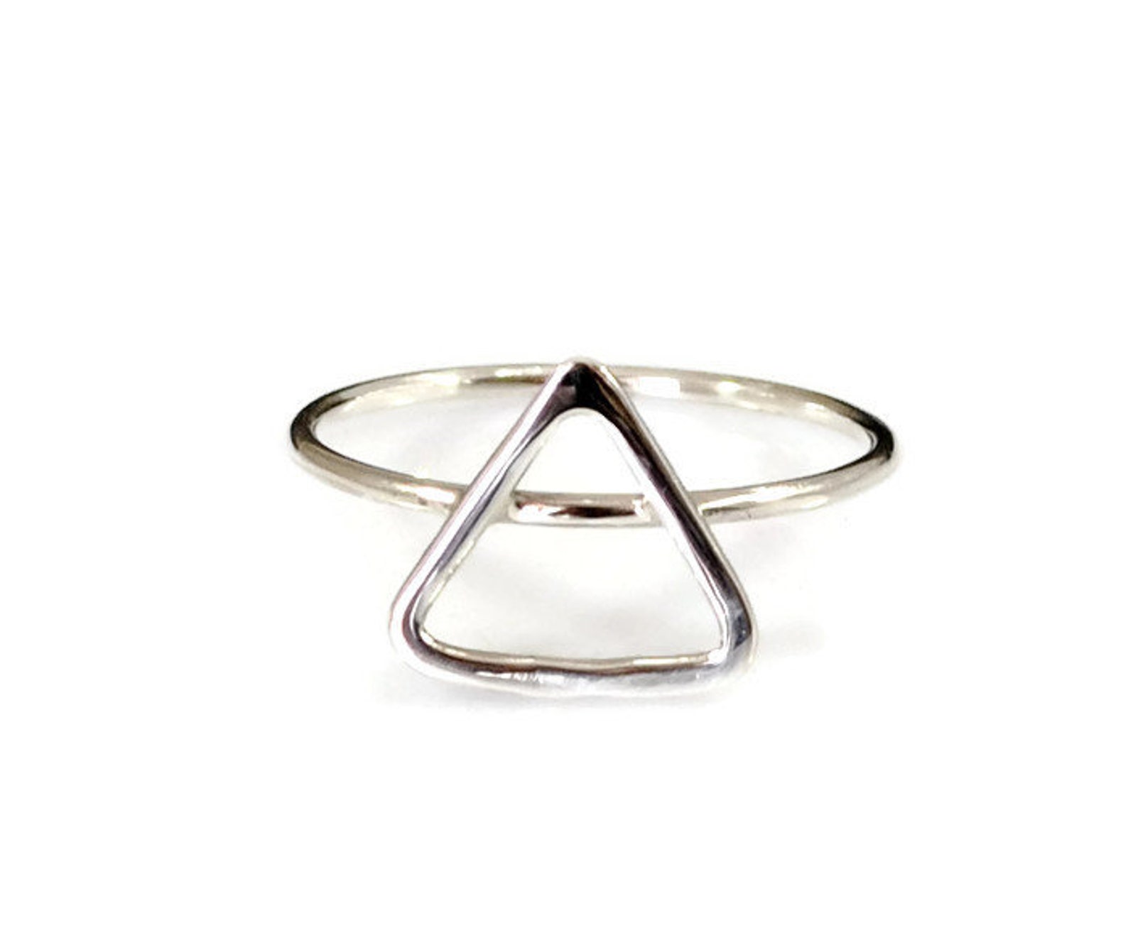 Element Ring. Sterling Silver Ring. Four Elements. Triangle - Etsy