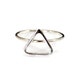 Element Ring. Sterling Silver Ring. Four Elements. Triangle Ring ...
