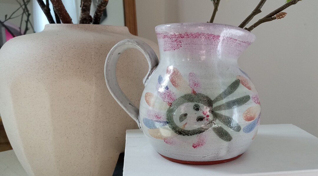 T. Puterbaugh Gill Pottery Studio Hand Painted Creamer Artist Signed - Etsy