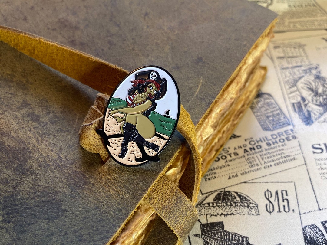 1.5" Pirate Pin up Enamel Pin - Etsy