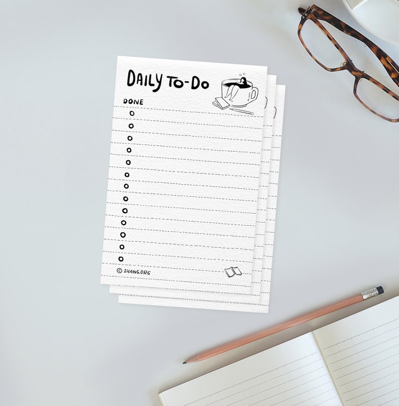 To Do List, Printable to Do List, Coffee Break & Book, Notes, Daily ...