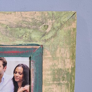 Green Rustic Wooden Picture Frame - Etsy