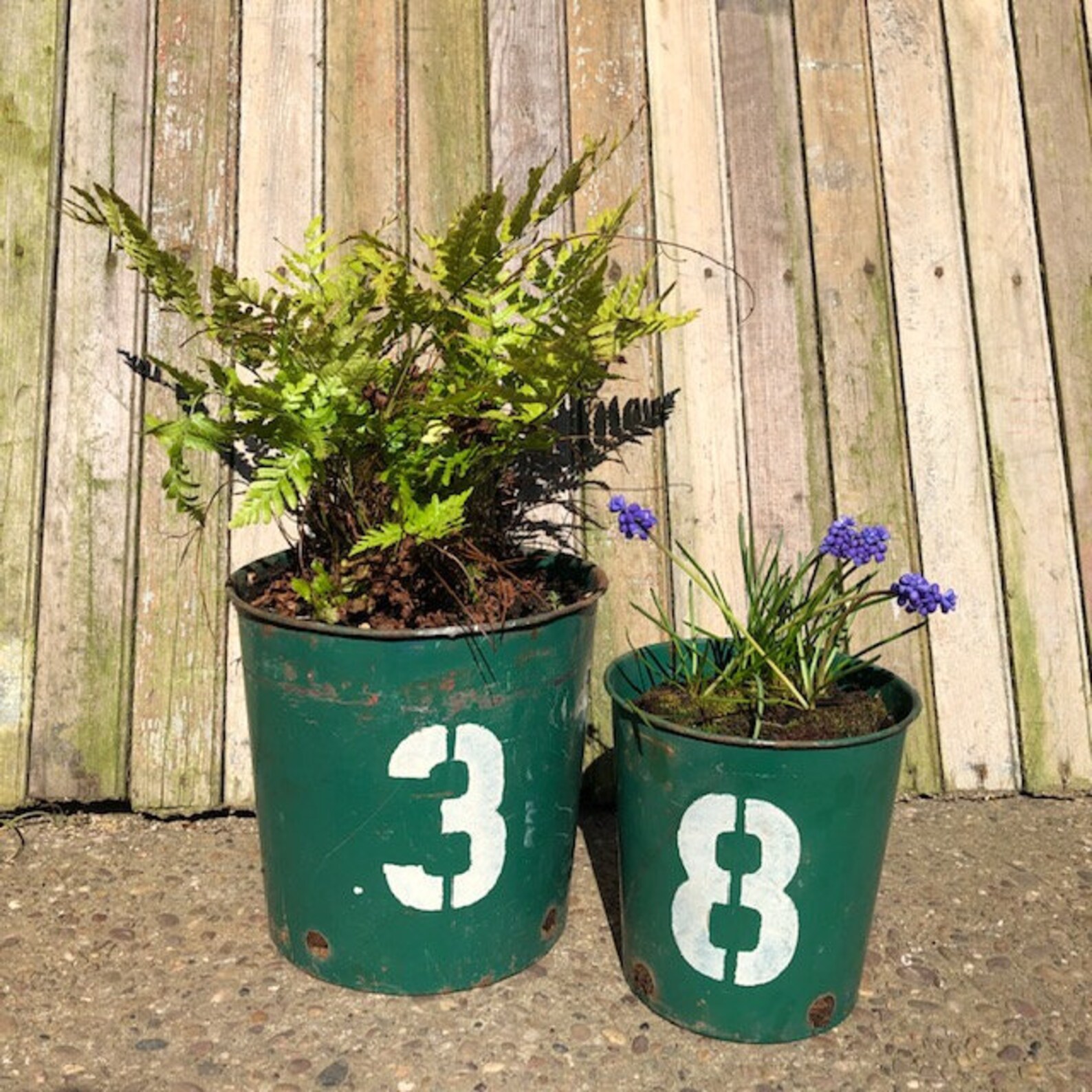 Numbered Vintage Garden Flower Pots - Etsy UK
