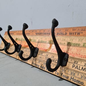 Ruler Coat Hook Rack - Etsy