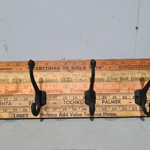 Ruler Coat Hook Rack - Etsy