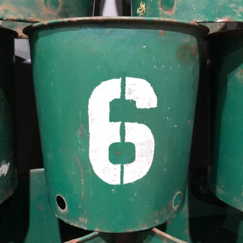 Numbered Vintage Garden Flower Pots - Etsy UK