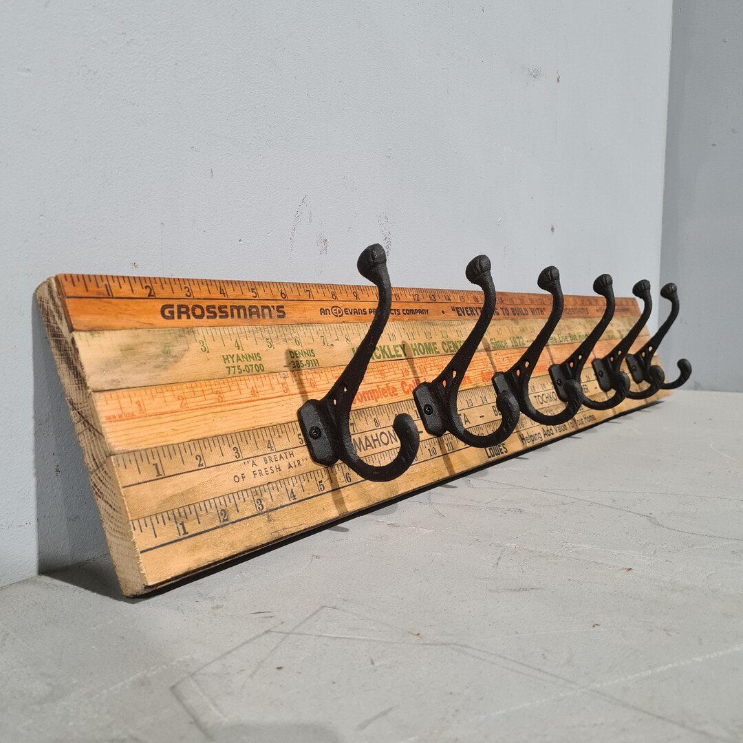 Ruler Coat Hook Rack - Etsy