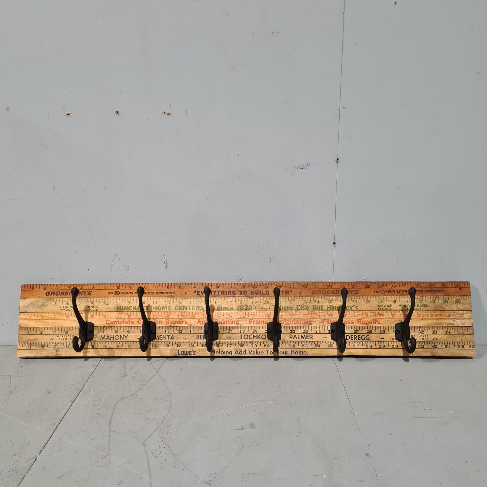 Ruler Coat Hook Rack - Etsy