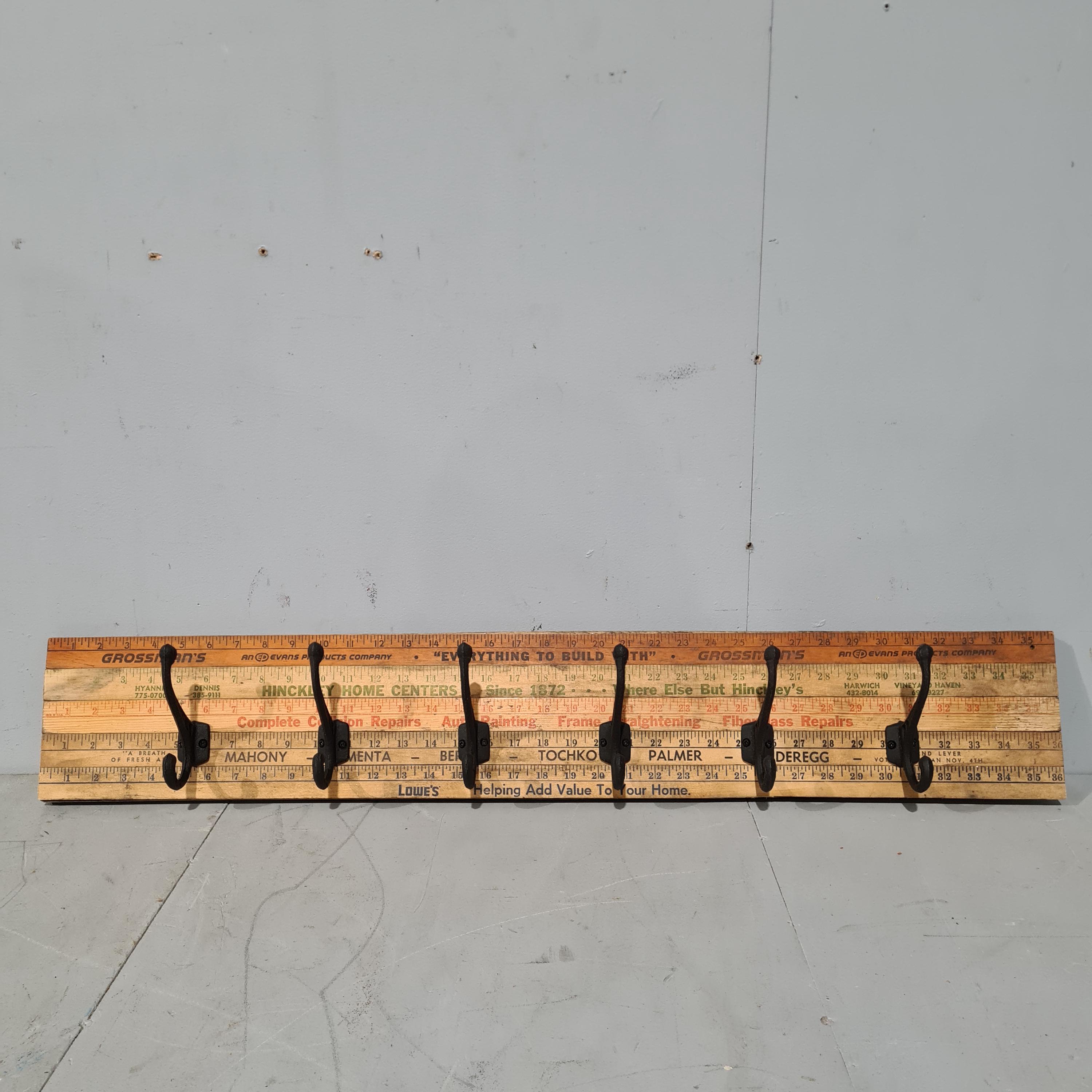 Ruler Coat Hook Rack - Etsy