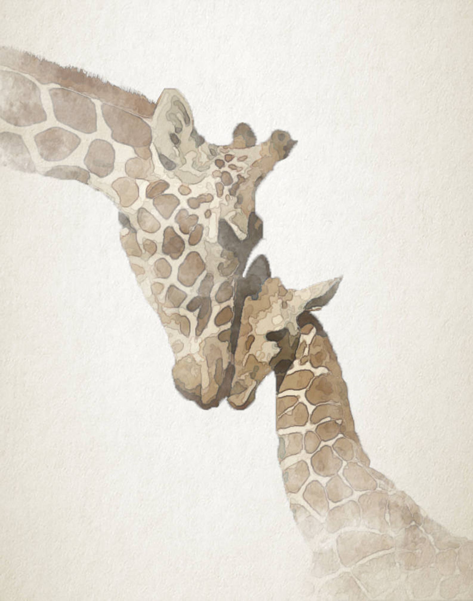 Giraffe Print / Baby Animal Print/ Giraffe Nursery/ Safari Nursery ...