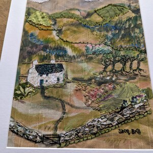 Welsh Textile Art Landscape Welsh Cottage Art Welsh Landscape Art Made ...