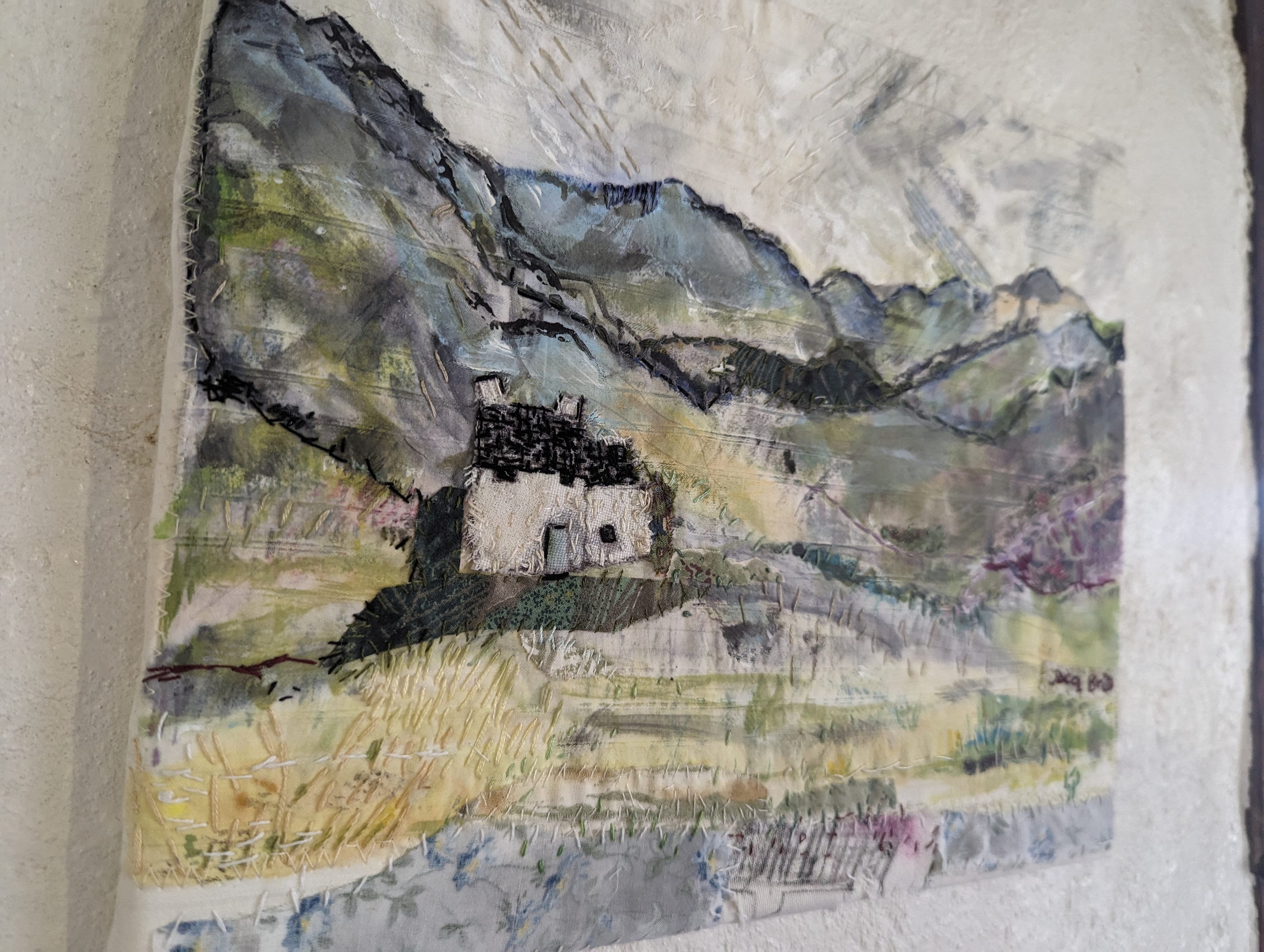 Welsh Textile Art Landscape Welsh Cottage Art Welsh Landscape Snowdonia ...