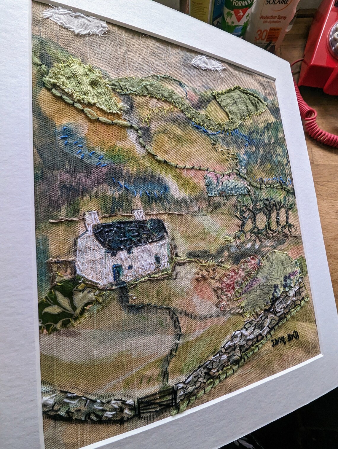 Welsh Textile Art Landscape Welsh Cottage Art Welsh Landscape - Etsy