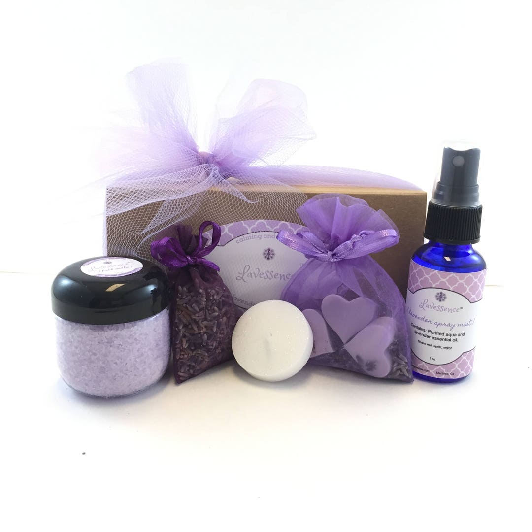 Small Lavender Gift Box, Lavender Gift Set With 5 Items - Etsy