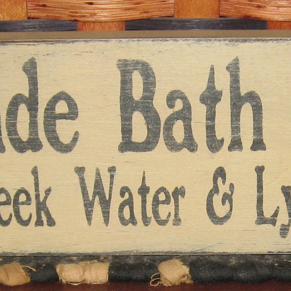 Bath House Sign - Etsy