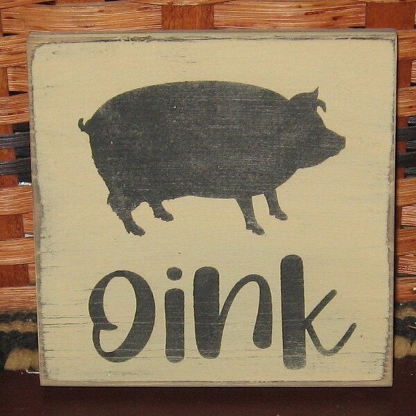 Primitive Pig - Etsy