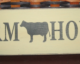 Primitive Country Farm House Sign With Rooster | Etsy