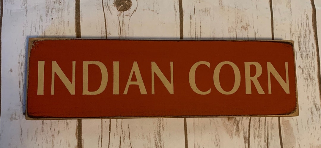 Primitive Indian Corn 12” Sign Fall-harvest - Etsy