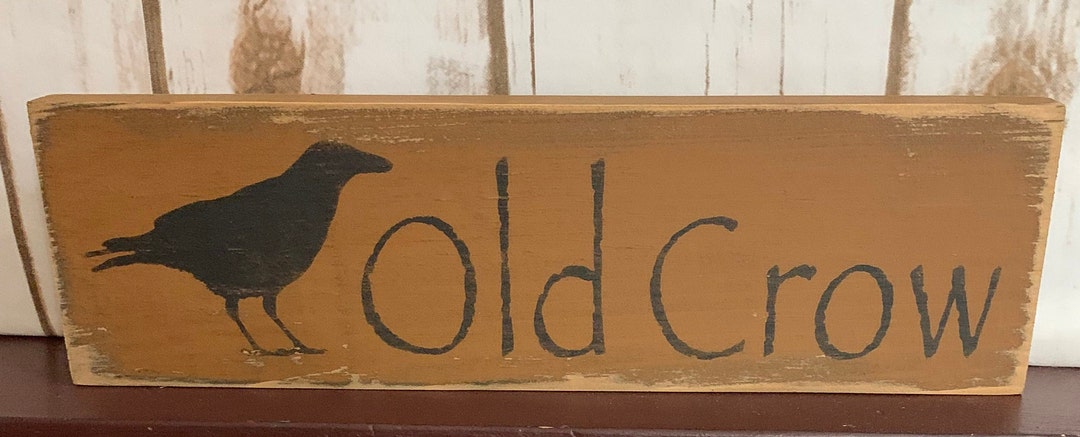 Primitive Country Olde Crow 12” Sign - Etsy
