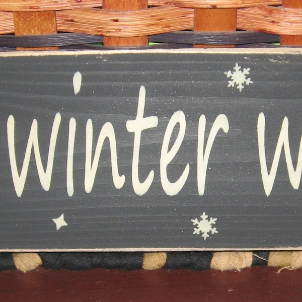 Winter Wood Sign - Etsy