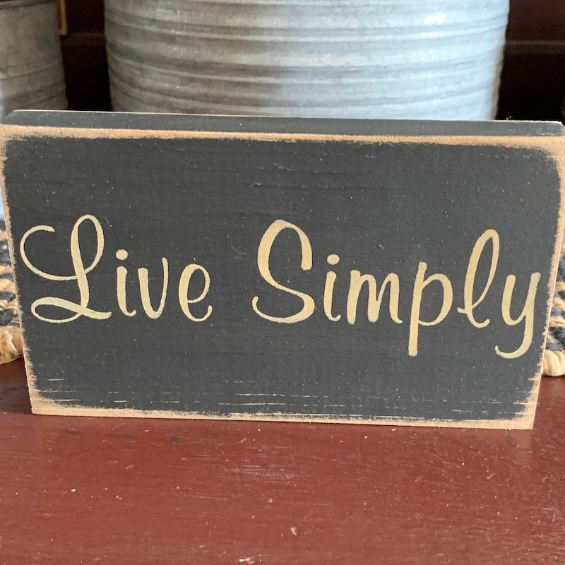 Live Simply Wall Sign - Etsy