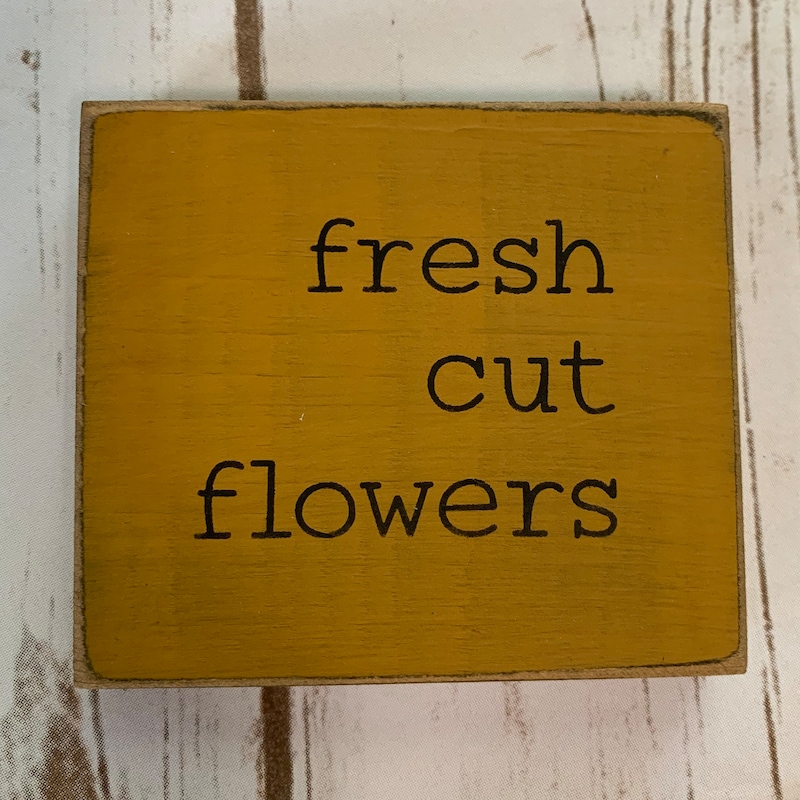 Fresh Cut Flowers Sign - Etsy