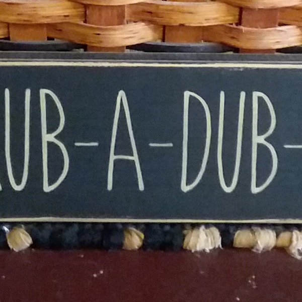 Scrub a Dub Dub Sign - Etsy