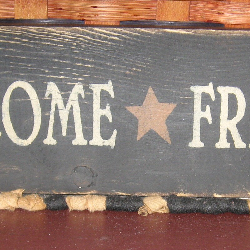 Primitive Welcome - Etsy