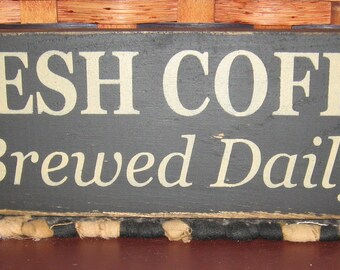 Primitive Coffee Sign | Etsy