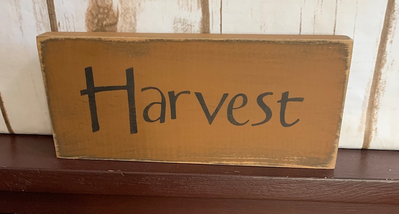 Primitive Country Harvest 8” Shelf Sign Fall-autumn - Etsy