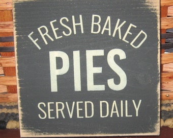 Fresh Baked Pies Served Daily Sign Window Frame Sign Vintage - Etsy