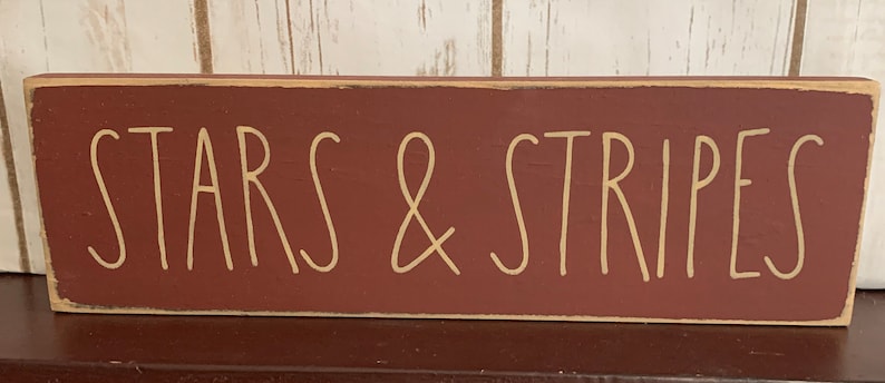 Primitive Country Stars & Stripes 12" Sign Americana - Etsy