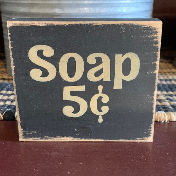 Soap 5 Cents Sign - Etsy