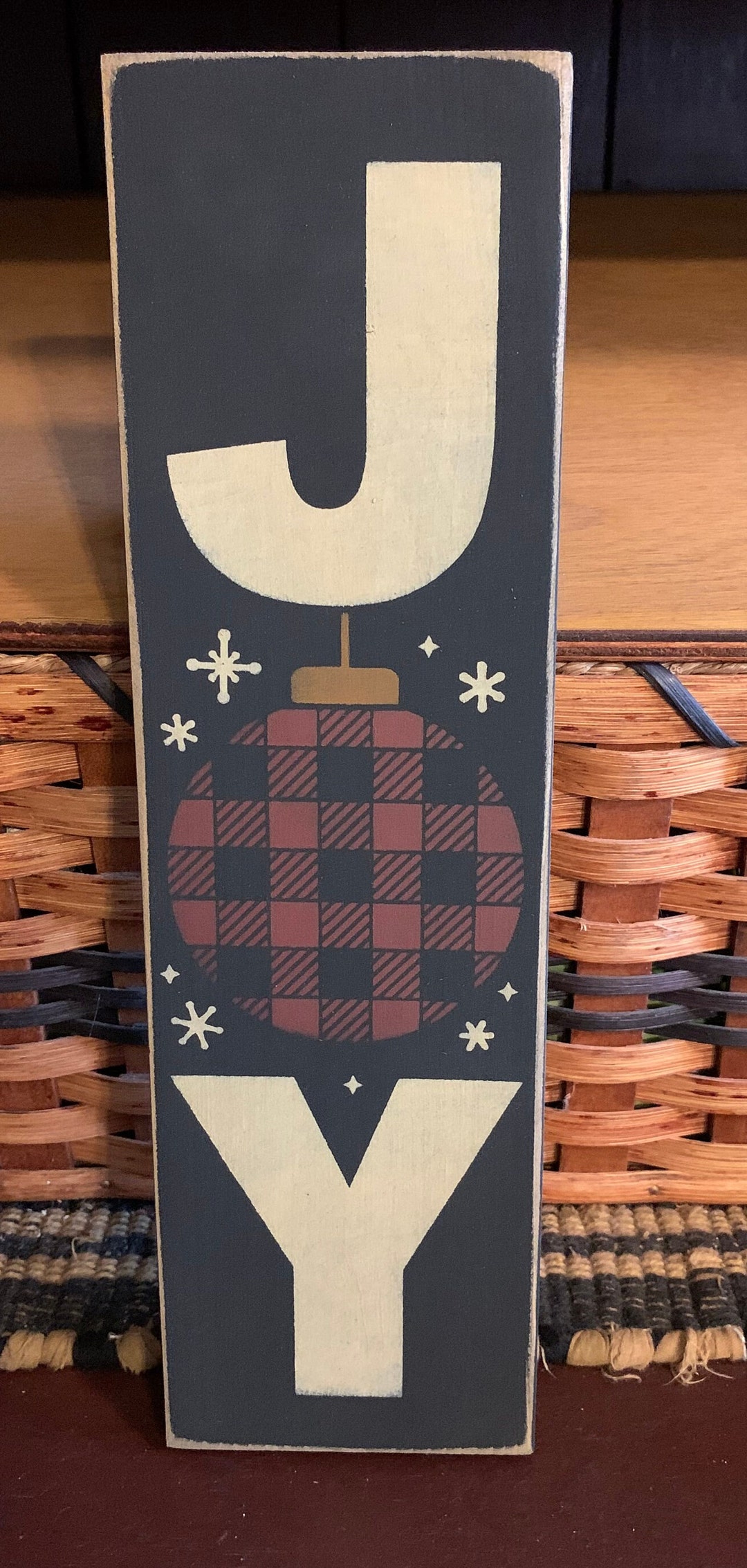Primitive Joy Sign Winter-christmas - Etsy