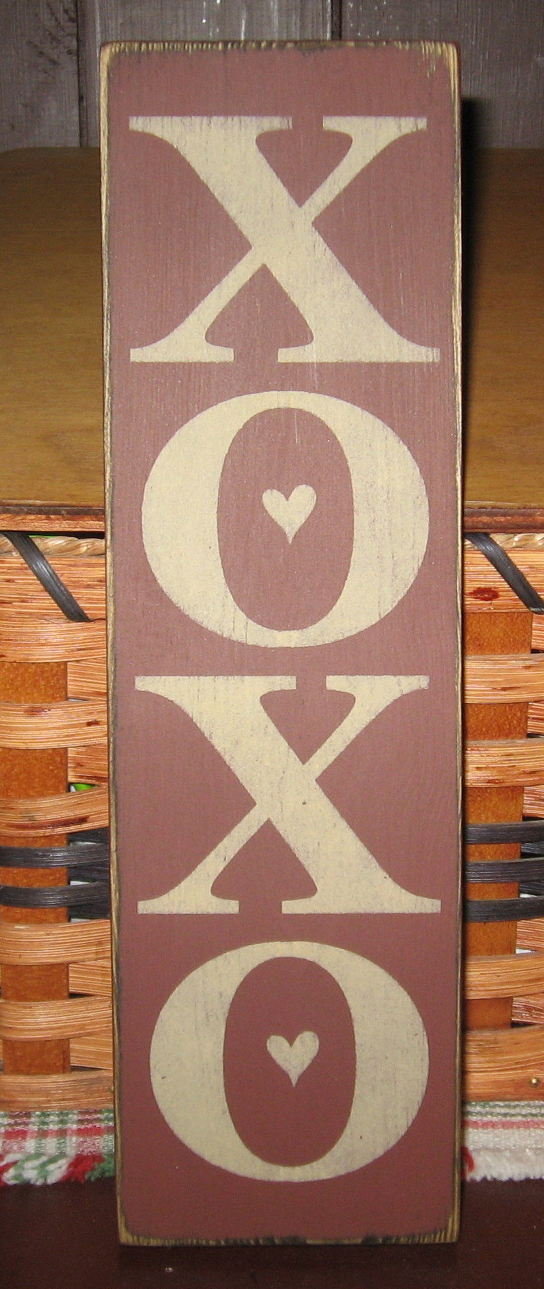Primitive Country XOXO Sign - Etsy