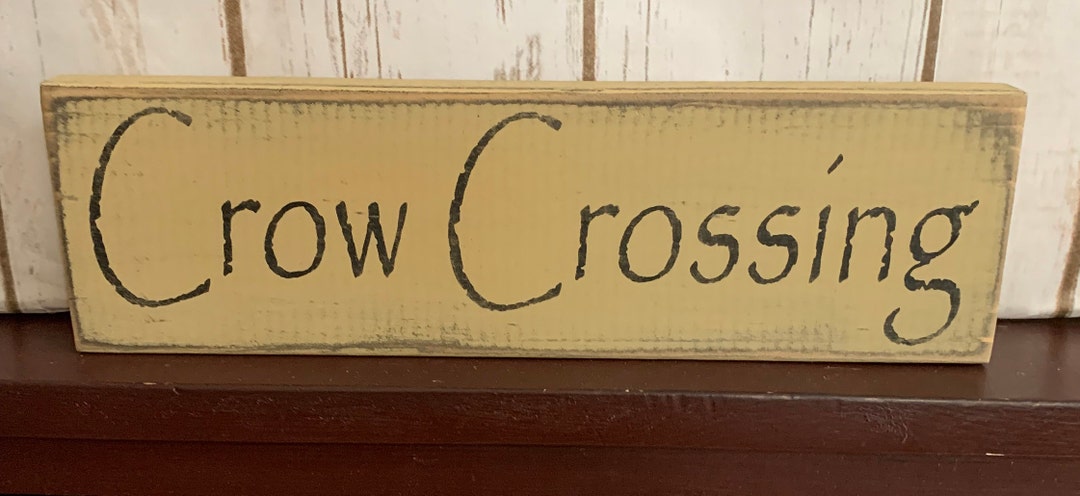 Primitive Crow Crossing 12” Sign - Etsy