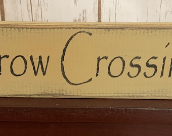 Primitive Grungy Crow Sign, Handmade Wood Sign, Primitive Crow Sign ...