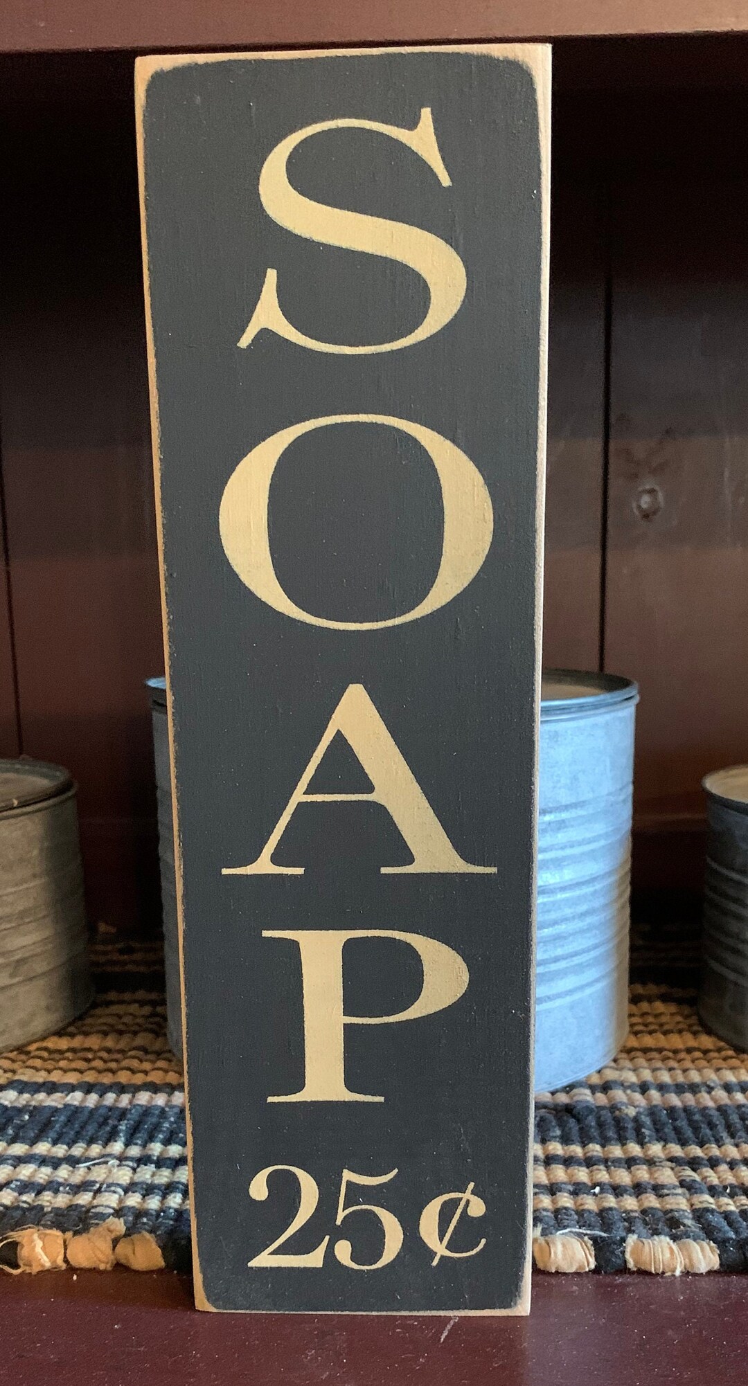 Primitive Country Soap 25 Cents ~bath 12" Sign - Etsy