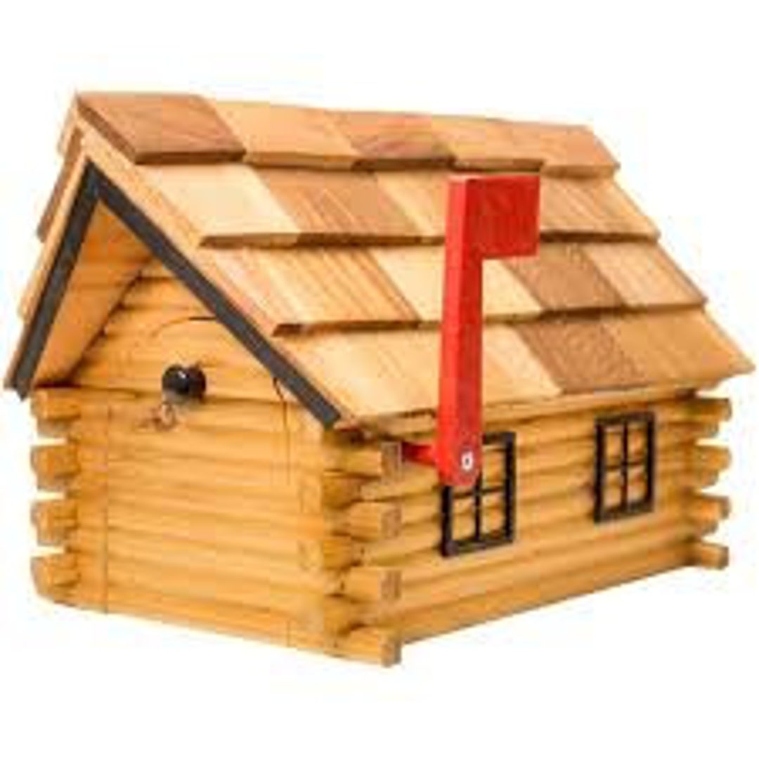 Handcrafted Log Cabin Mailbox - Etsy
