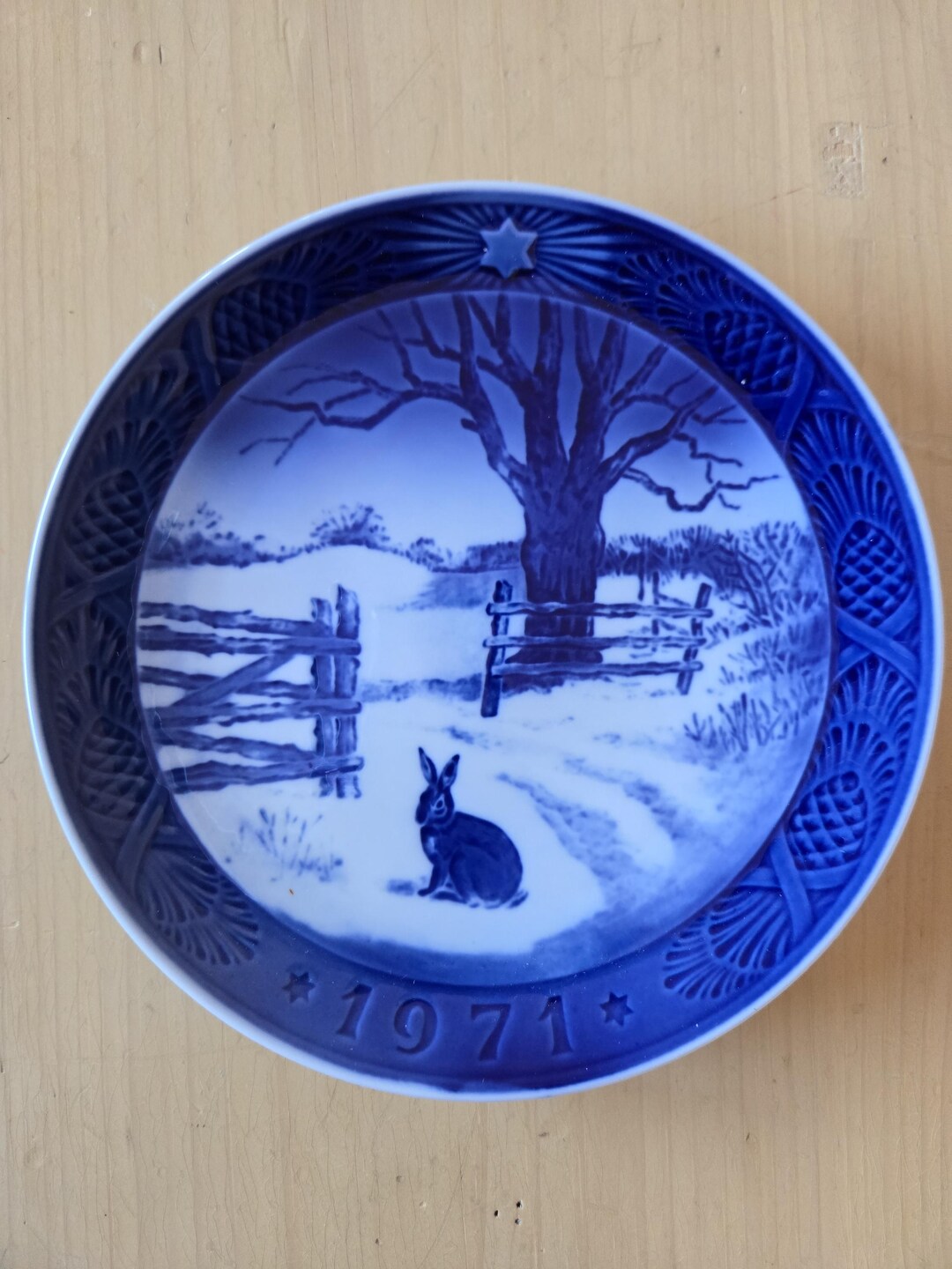 Royal Copenhagen Christmas 1971 Plate Jul Platter Denmark Danmark ...