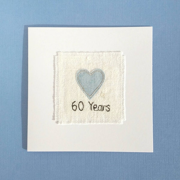 60th Anniversary Embroidery - Etsy