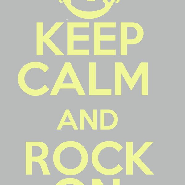 Keep Calm and Rock - Etsy