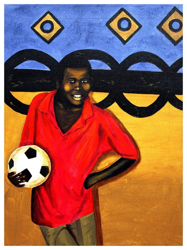 Fine Art Print - " Soccer Ball ", Print on Paper Artist by NY Wendel ...